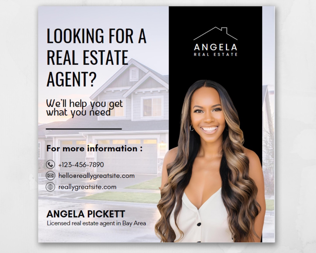 Real Estate Flyer, Home Buying Flyer, Realtor Flyer, DIY Flyer, Canva ...