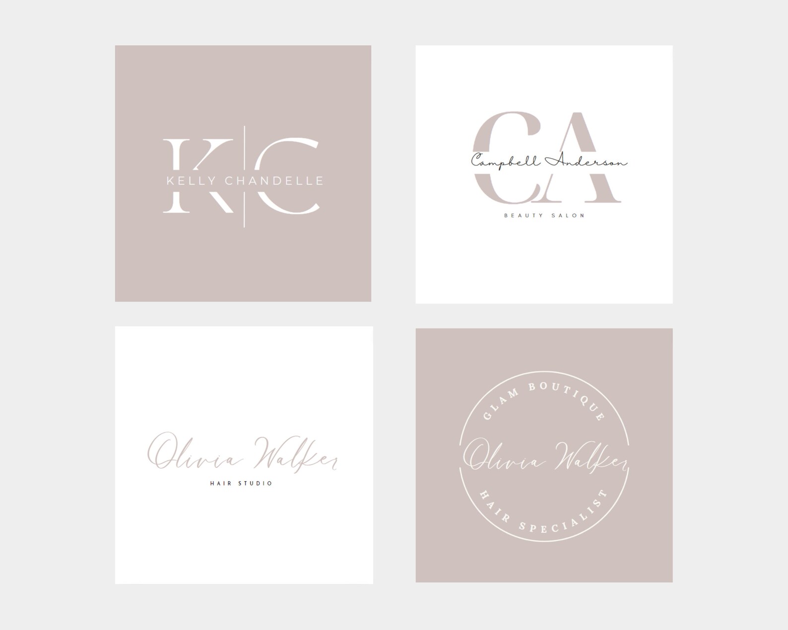DIY Logo Design Template, Beige Pastel Editable Canva Business Logo ...