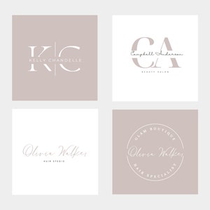 DIY Logo Design Template, Beige Pastel Editable Canva Business Logo ...
