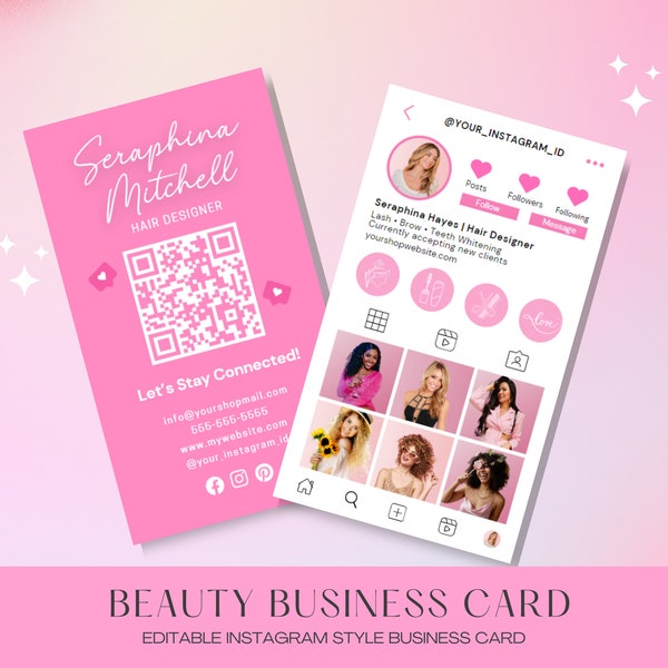 Instagram Feed Business Cards - Etsy
