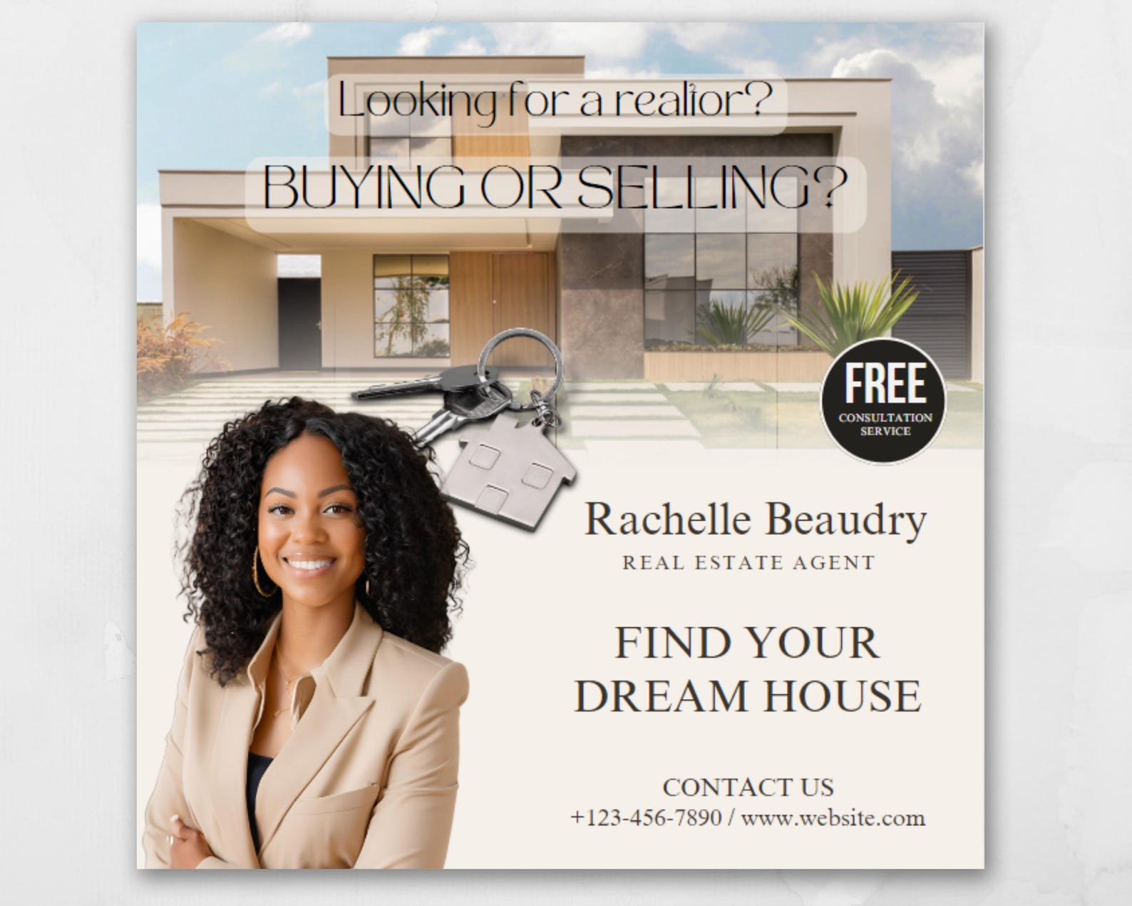 DIY Realtor Flyer Template, Buying or Selling Flyer, Canva Template ...