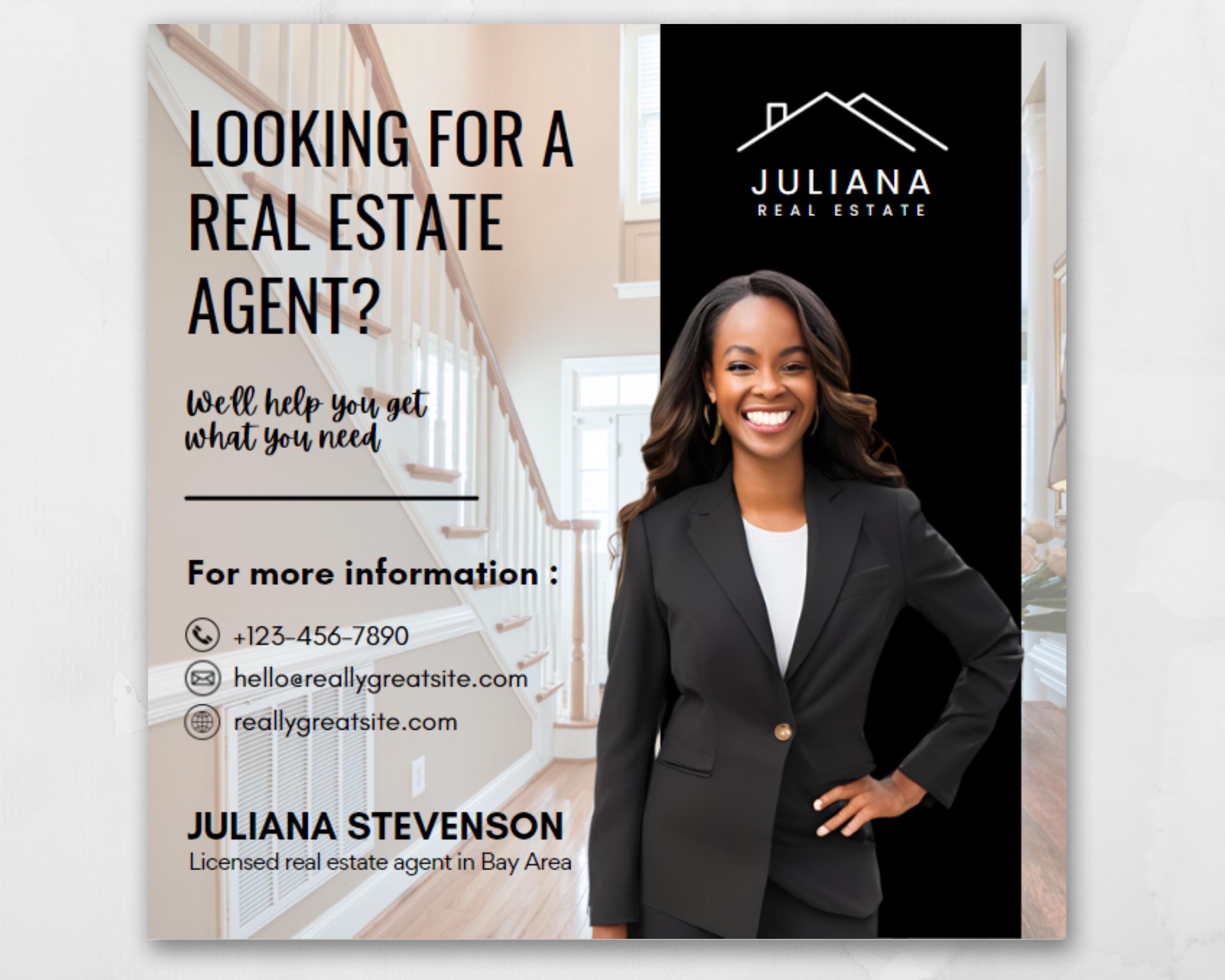 Buying or Selling Real Estate Flyer, Canva Real Estate Template ...