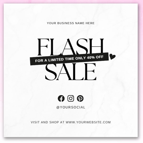 Hair Simple Flyer - Etsy UK