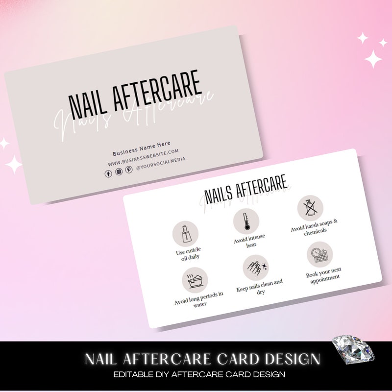 Nail Card - Etsy