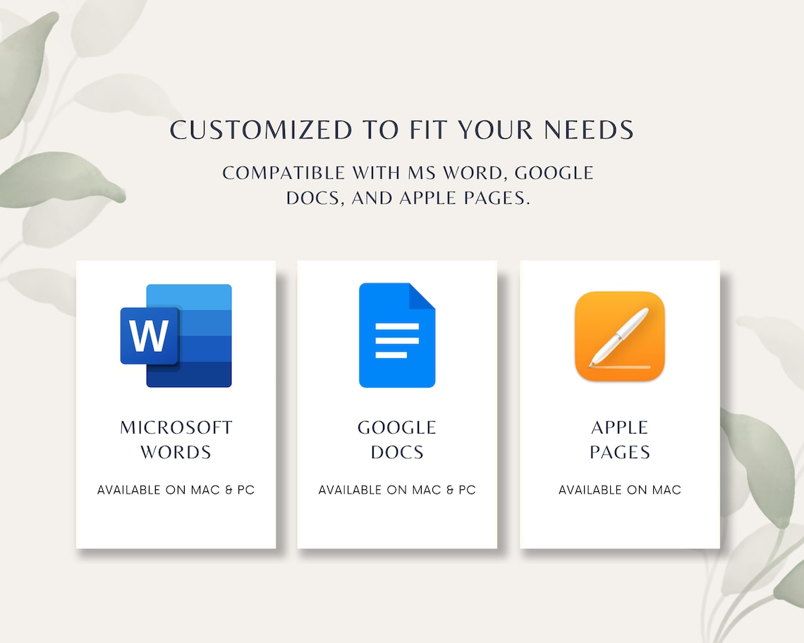 ATS Resume Template Word, Mac Pages, Google Docs Template, Simple Clean ...