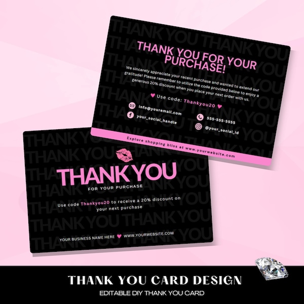 Poshmark Thank You Cards - Etsy