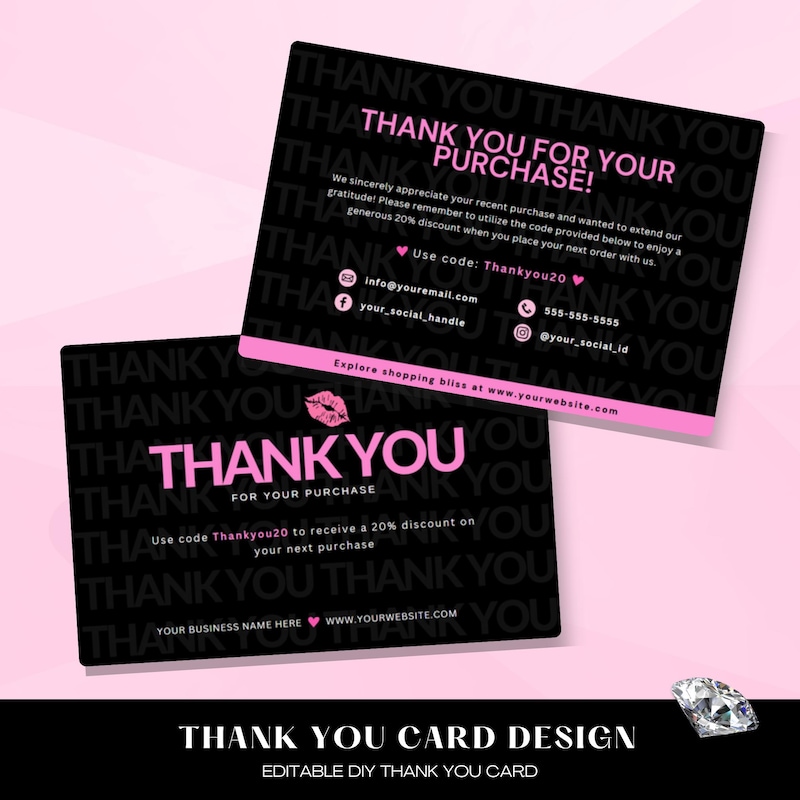 Poshmark Thank You Cards - Etsy