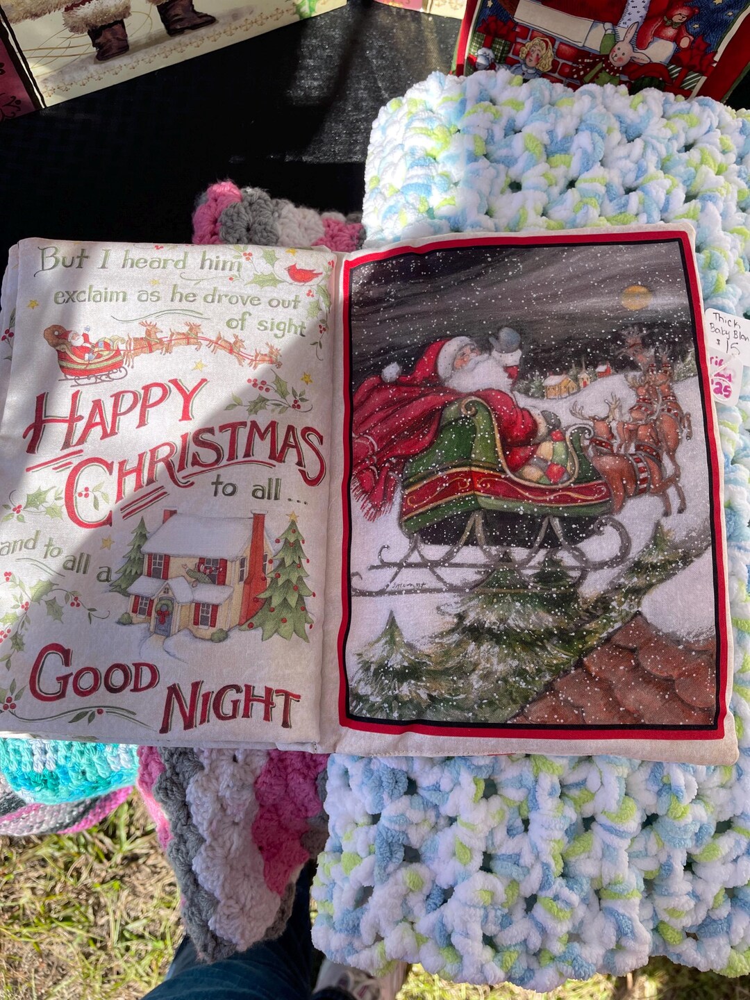 Night Before Christmas Fabric Book and Decor Box. - Etsy