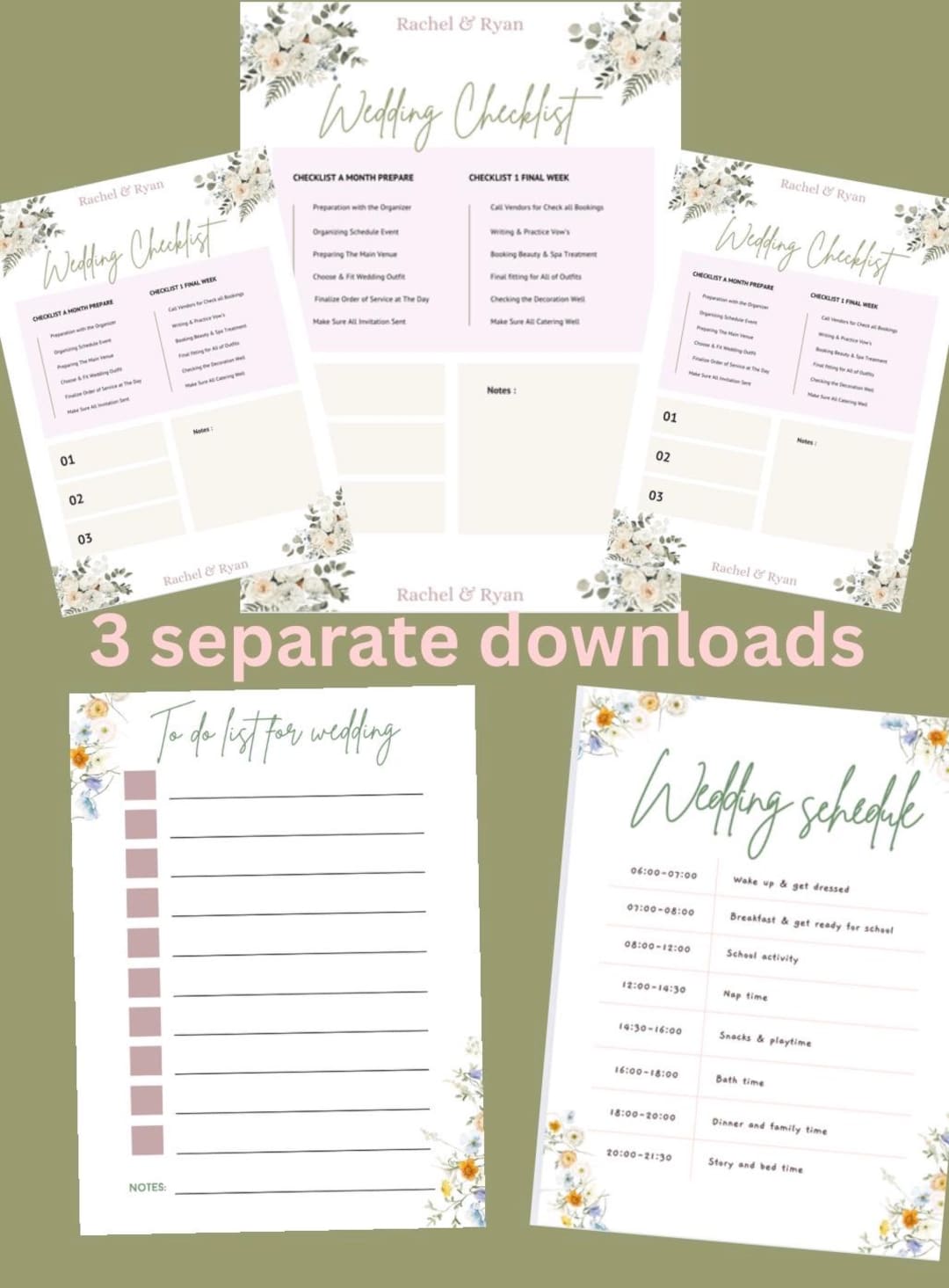 Wedding Planning Template Printable to Do List for Bride Editable ...