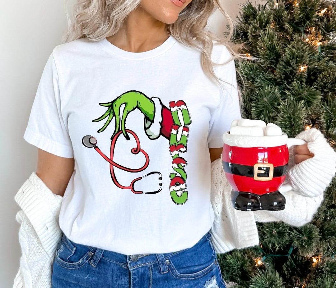 Nurse Grinch Stethoscope Shirt, Grinch Doctor Christmas Shirt,grinch ...