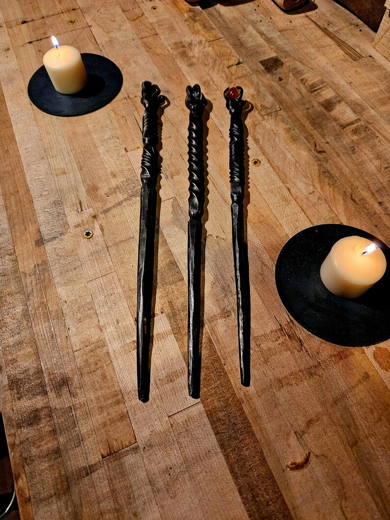 Forged Iron Wand - Etsy