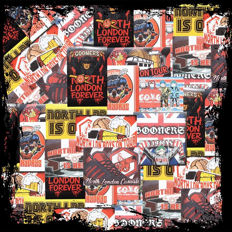Arsenal Ultras Stickers: Inspired by Terrace Culture, Gooners, Casuals ...