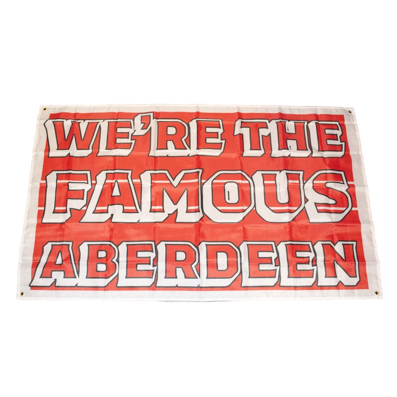 We're the Famous Aberdeen 5x3ft Flag Inspired by Football, Ultras ...
