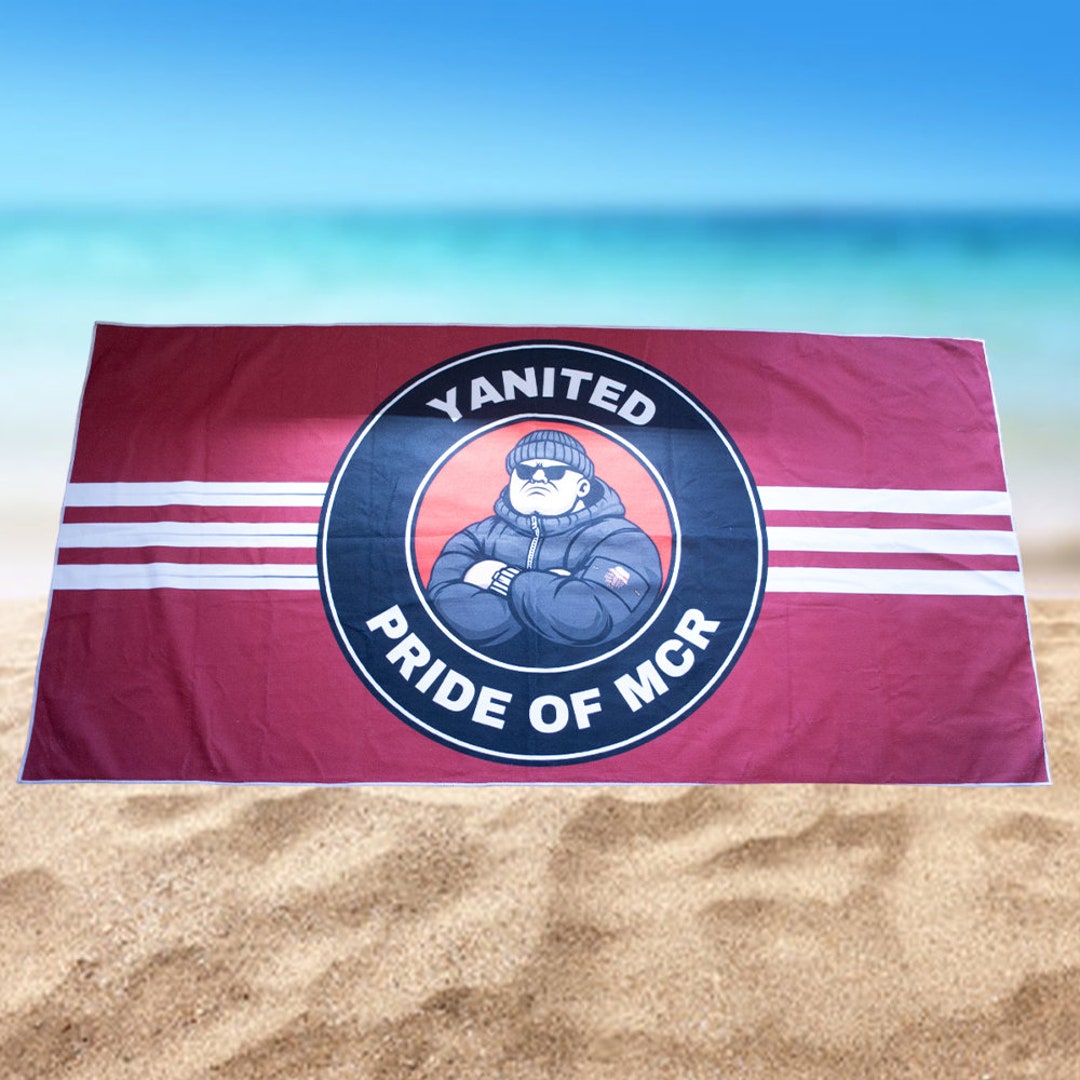 Yanited Pride of Mcr 80x160cm Beach Towel Inspired by Manchester ...