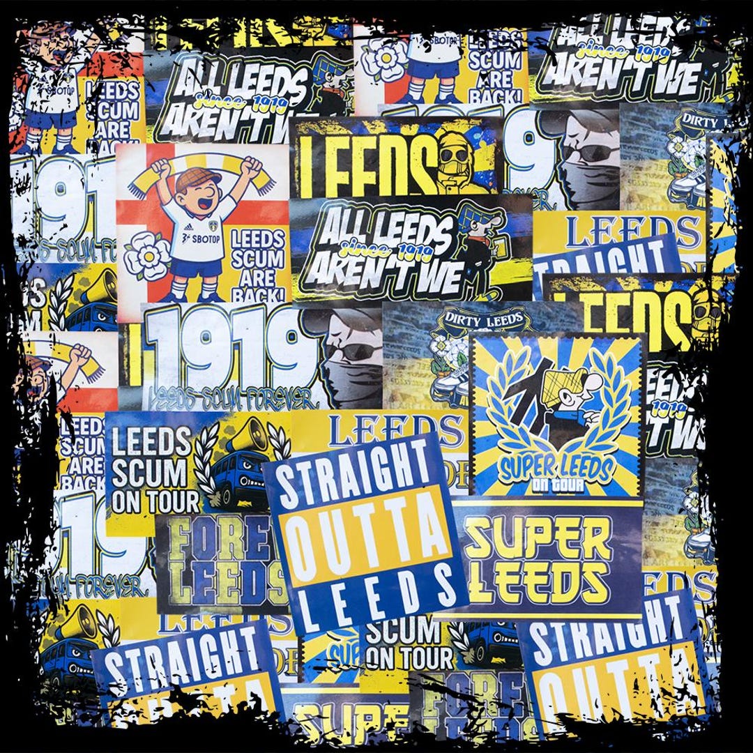 Leeds United Ultras Stickers: Inspired by Terrace Culture, Yorkshire ...