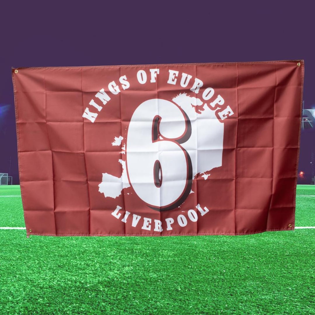 Kings of Europe Liverpool 5x3ft Flag Inspired by the Reds, Ultras ...