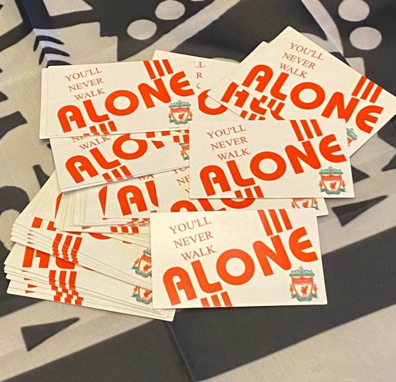 50x Liverpool Theme Stickers You'll Never Walk Alone - Etsy