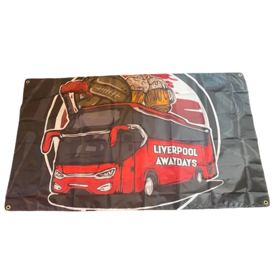 Liverpool Away Days 5x3ft Flag Inspired by LFC, the Reds, Ultras ...