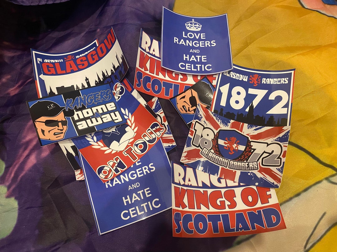 50x Mixed Bundle Rangers Stickers Inspired by Scotland, Music, Football ...