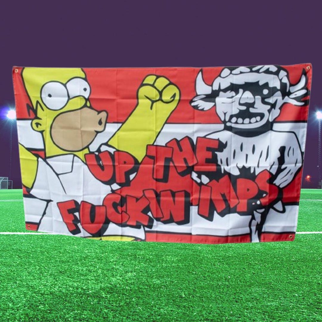 Up the F***ing Imps 5x3ft Flag - Inspired by Lincoln City, Away Days ...