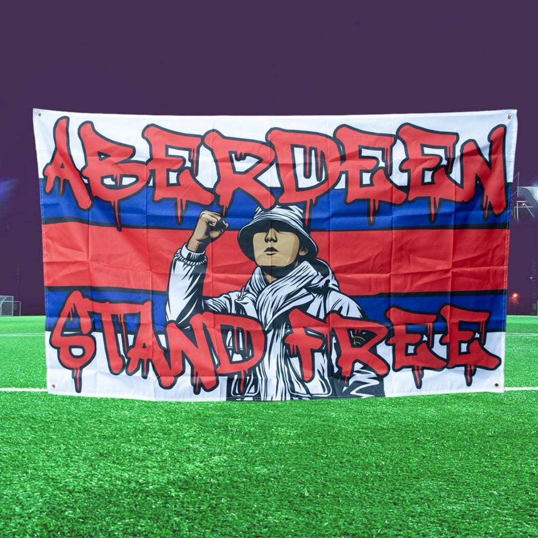 Aberdeen Stand Free 5x3ft Flag - Inspired by Football, Ultras, Casuals ...
