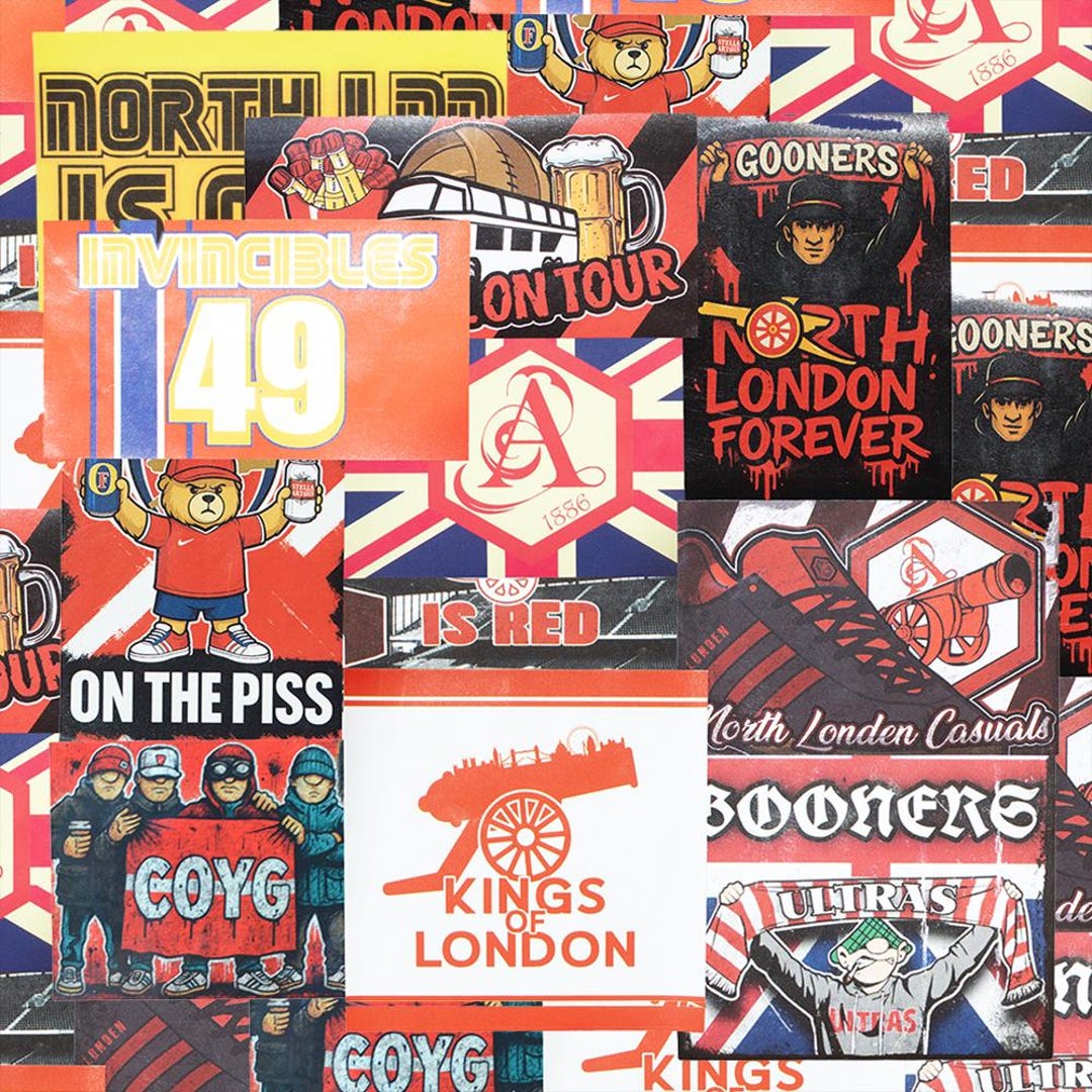 Arsenal Ultras Stickers | Various Sizes | North London | Gunners | Away ...