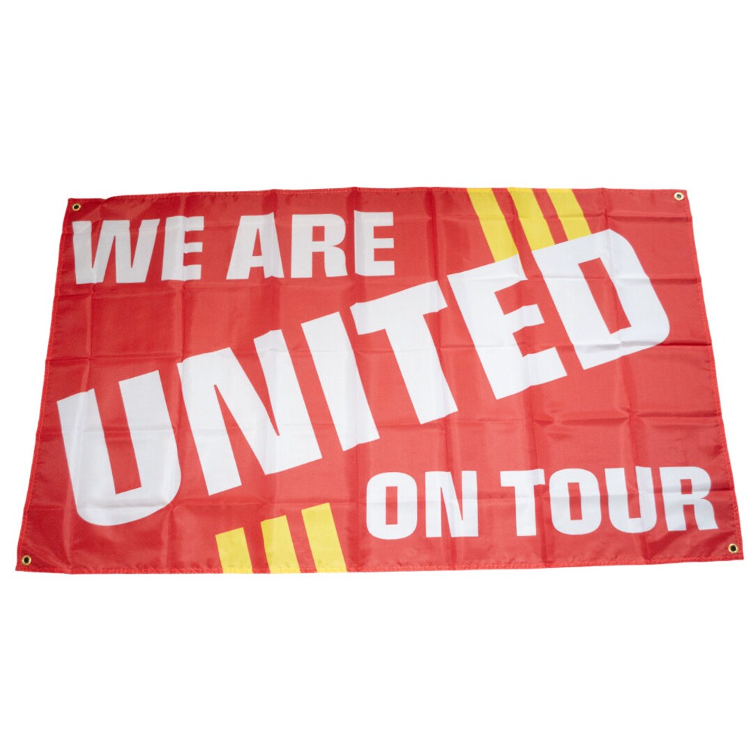 We Are United on Tour 5x3ft Flag Inspired by Man Utd, Ultras, Casuals ...