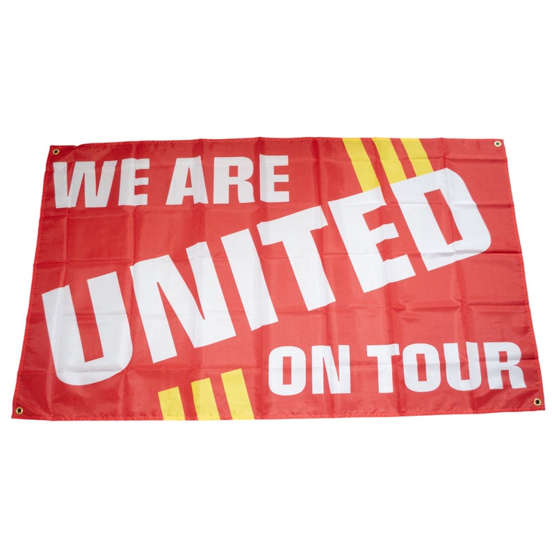 We Are United on Tour 5x3ft Flag Inspired by Man Utd, Ultras, Casuals ...