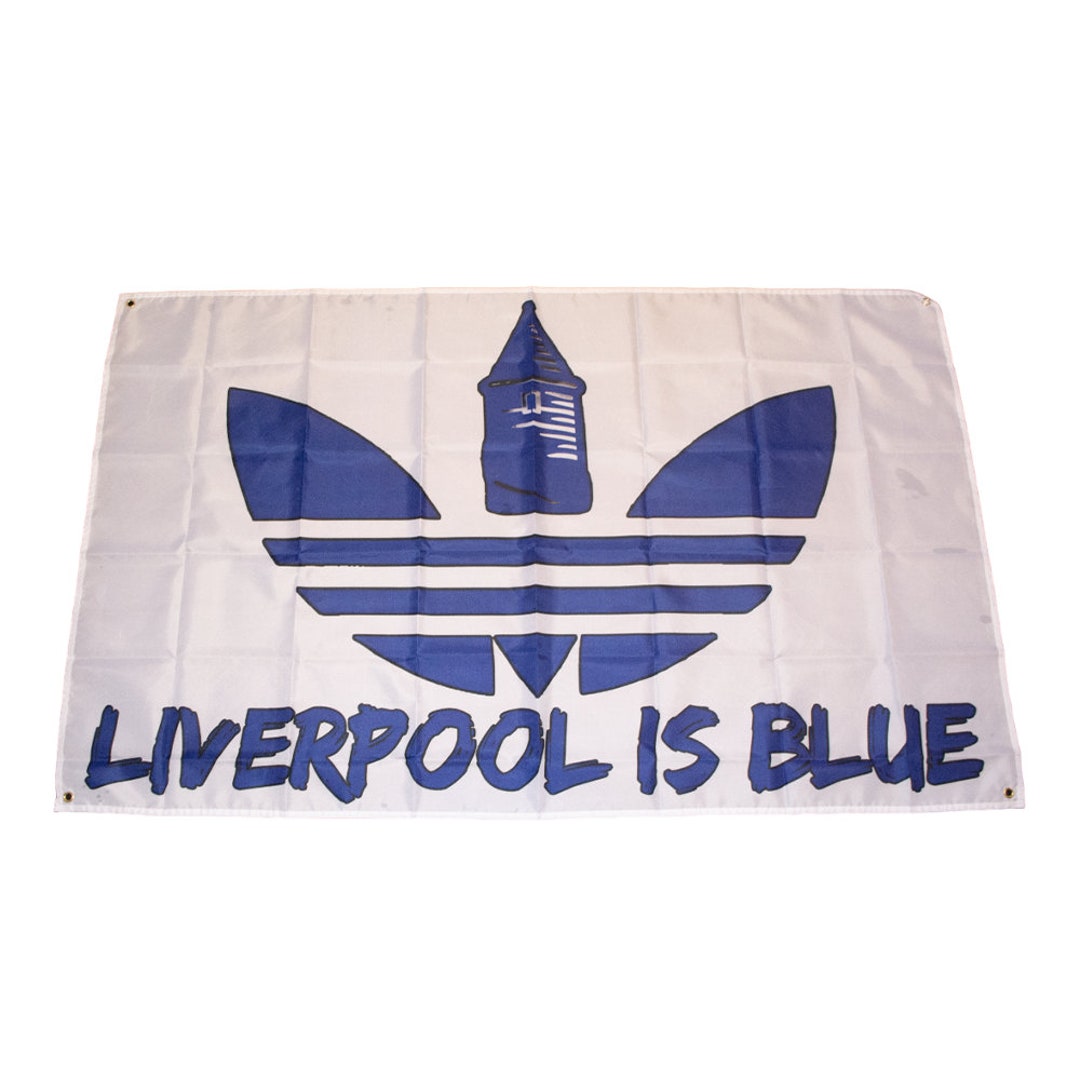 Liverpool is Blue 5x3ft Flag - Inspired by Everton, Ultras, Casuals ...