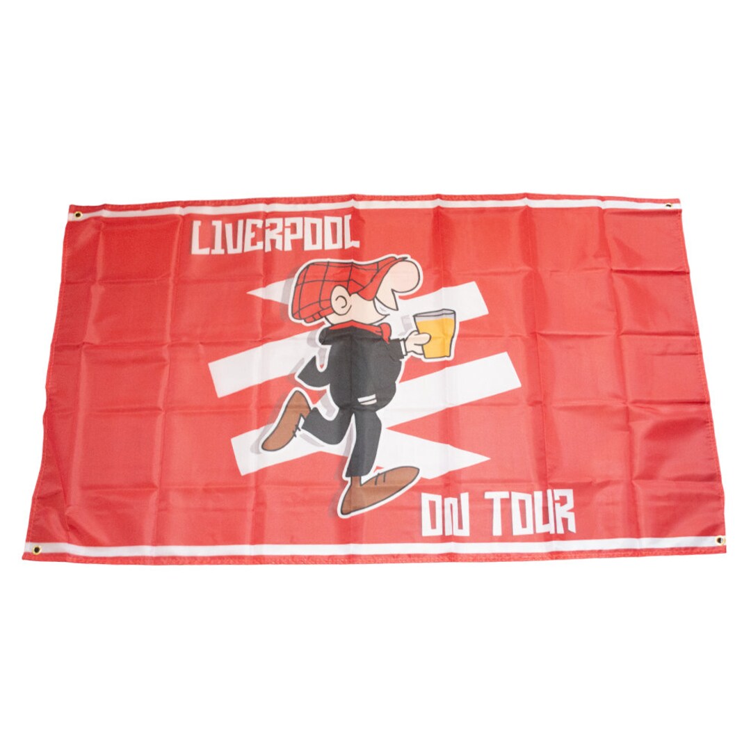 Liverpool on Tour 5x3ft Flag Inspired by LFC, the Reds, Ultras, Casuals ...