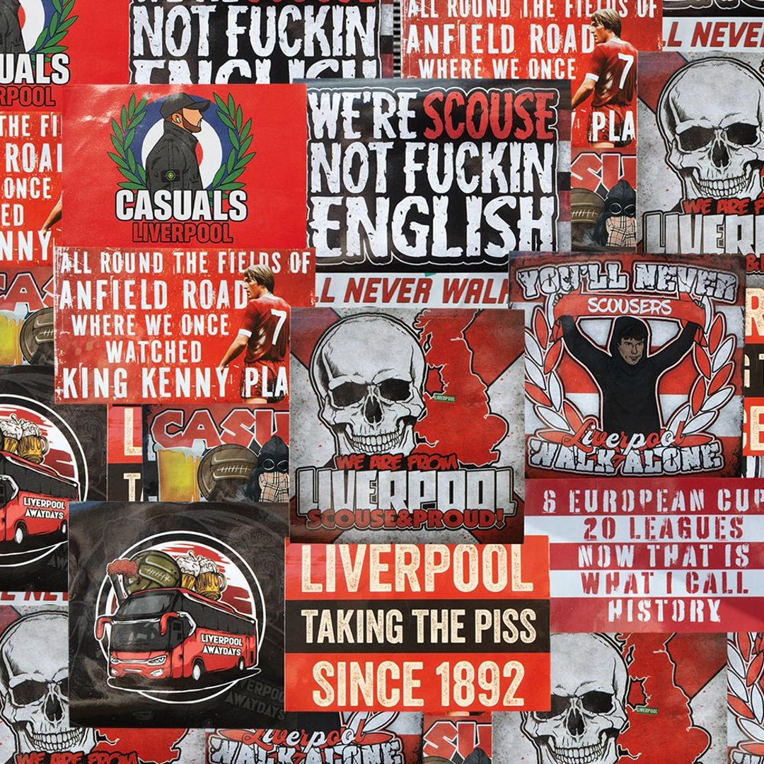 Liverpool Ultras Stickers | Various Sizes | Reds | Casuals | Away Days ...