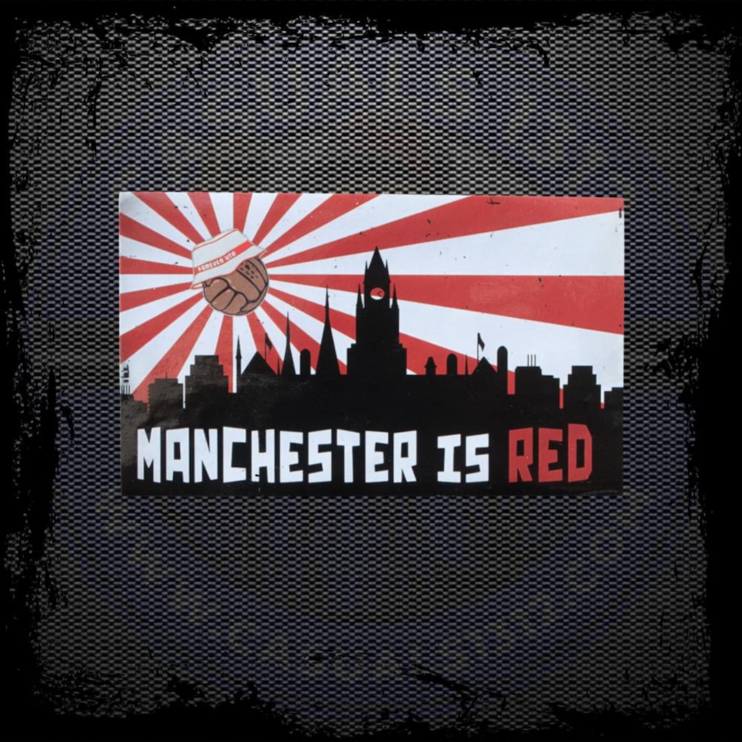 Manchester is Red Ultras Stickers: Inspired by United, Red Army ...