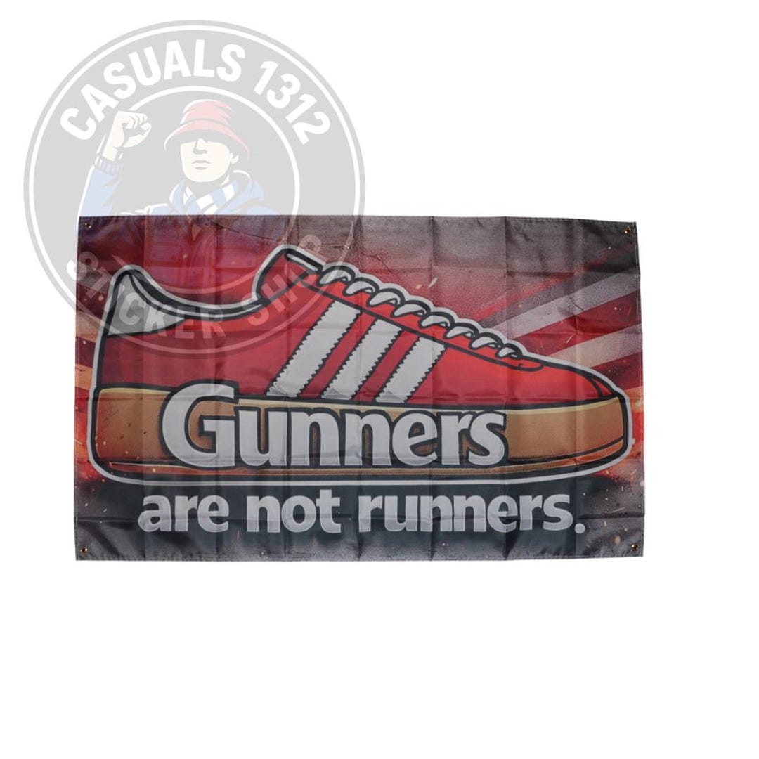 Gunner Are Not Runers 5x3ft Flag - Inspired by Ultras, Arsenal, Casuals ...