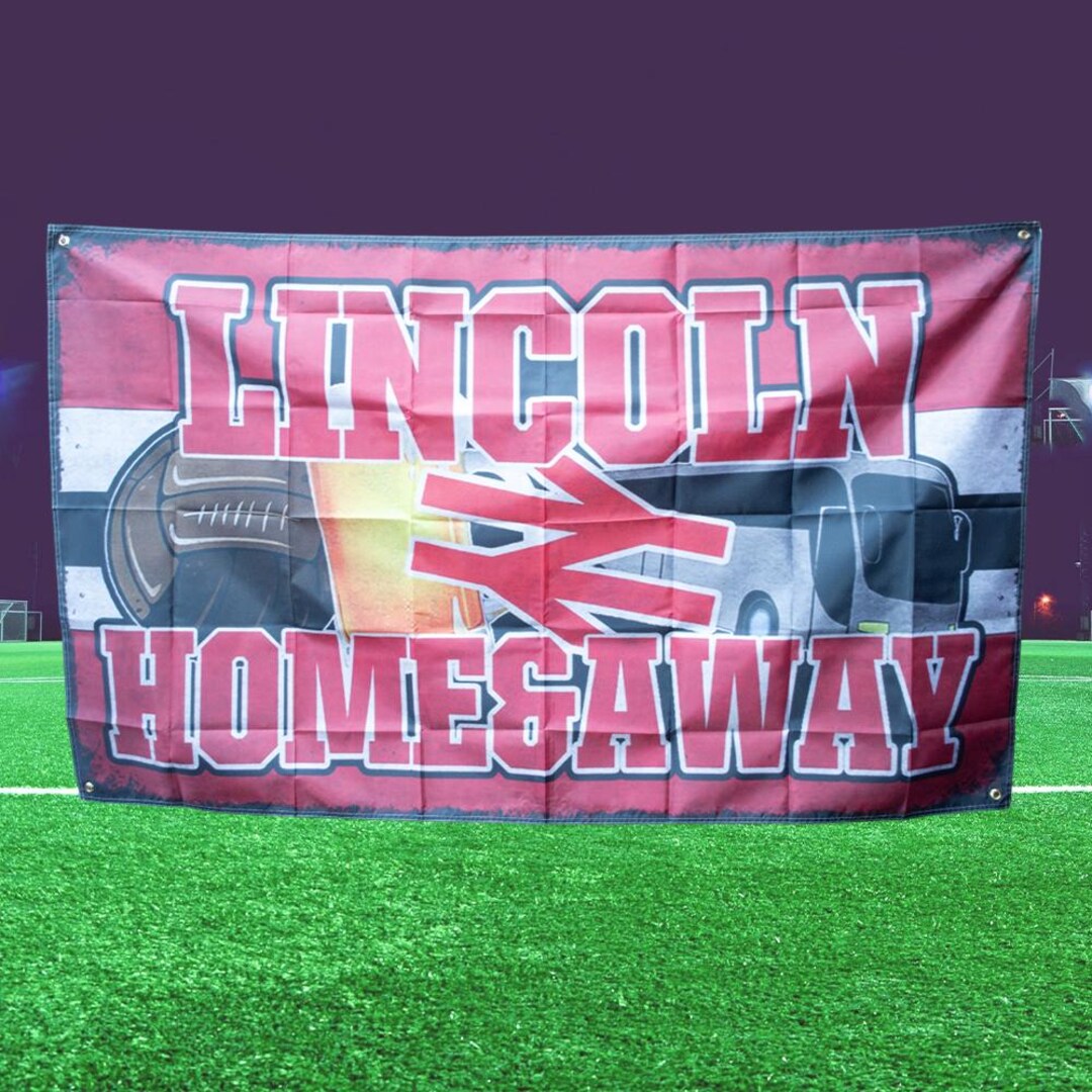 Lincoln City Home & Away 5x3ft Flag - Inspired by the Imps, Away Days ...