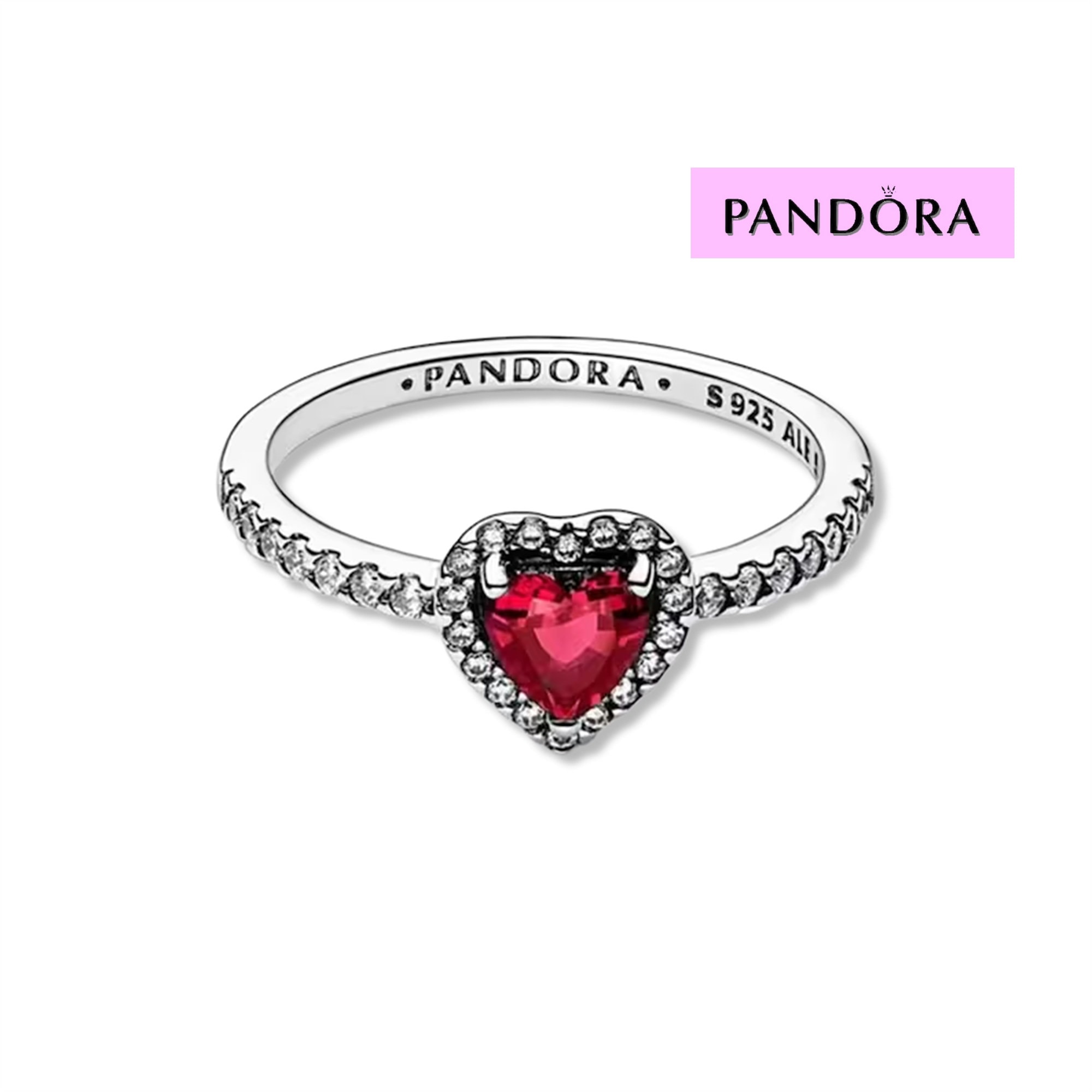 Pandora Ruby Heart Ring a Symbol of Love and Devotion Your - Etsy UK