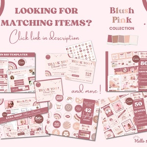 Blush Pink Instagram Quotes Post Templates Handmade Product Business ...