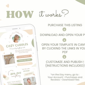 Sage Green Cottagecore Link in Bio Canva Template - Ecommerce Links ...