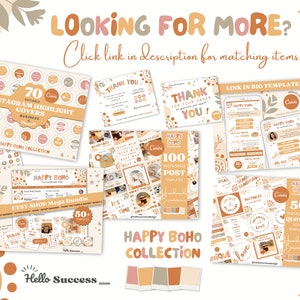 Boho Colorful Facebook Branding Kit -banners Profile Icons Canva ...