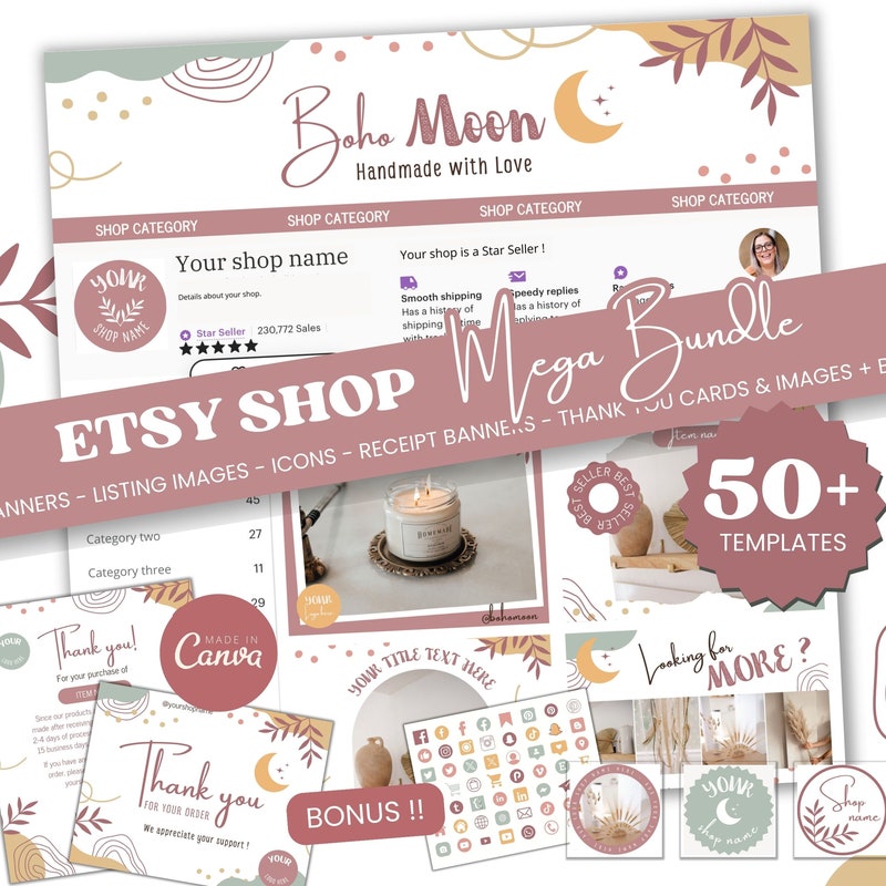Etsy Branding Kit Earthy - Etsy