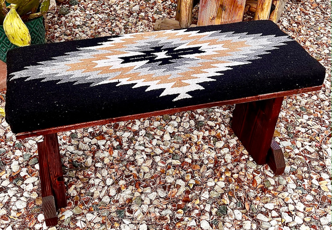 Aztec Bench Black and Tan - Etsy