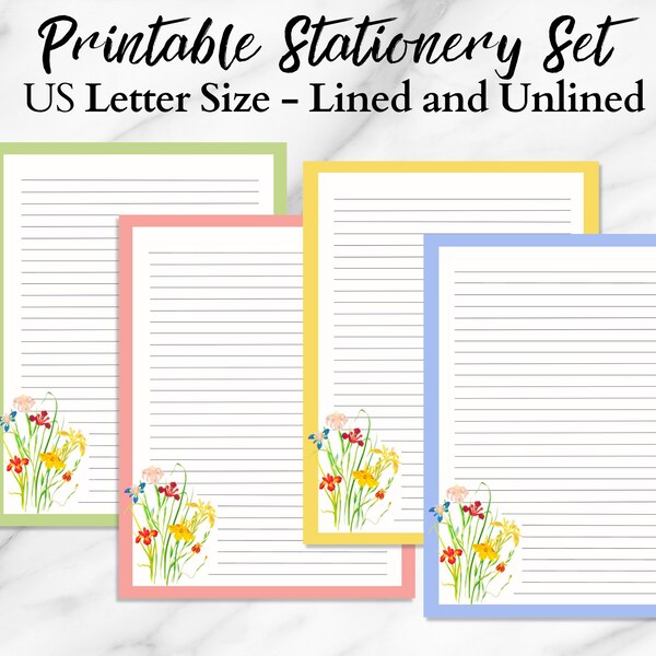 Pretty Writing Paper - Etsy