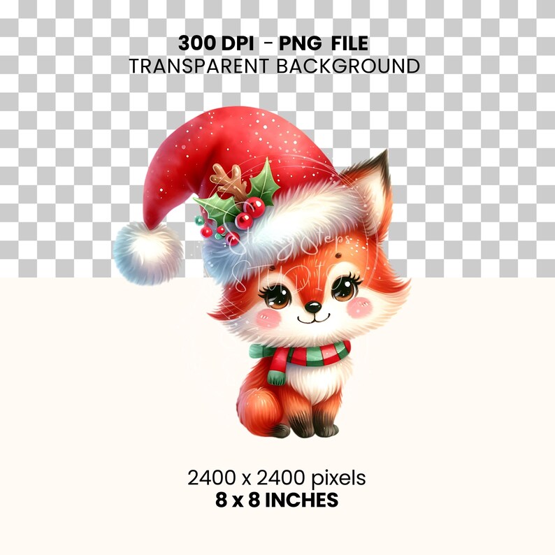 Cute Christmas Animals Clipart High Quality Transparent PNG Digital ...