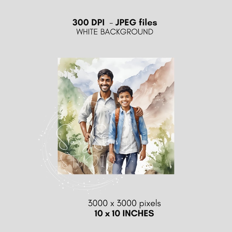 Father's Day Clipart Bundle, Father's Day Clipart Digital Download ...