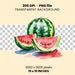 Watercolor Fruits Clipart Bundle: Transparent PNG Images (digital ...