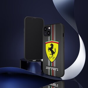 Black Italian Flare: Ferrari Logo Phone Case - Protect Your Phone in ...