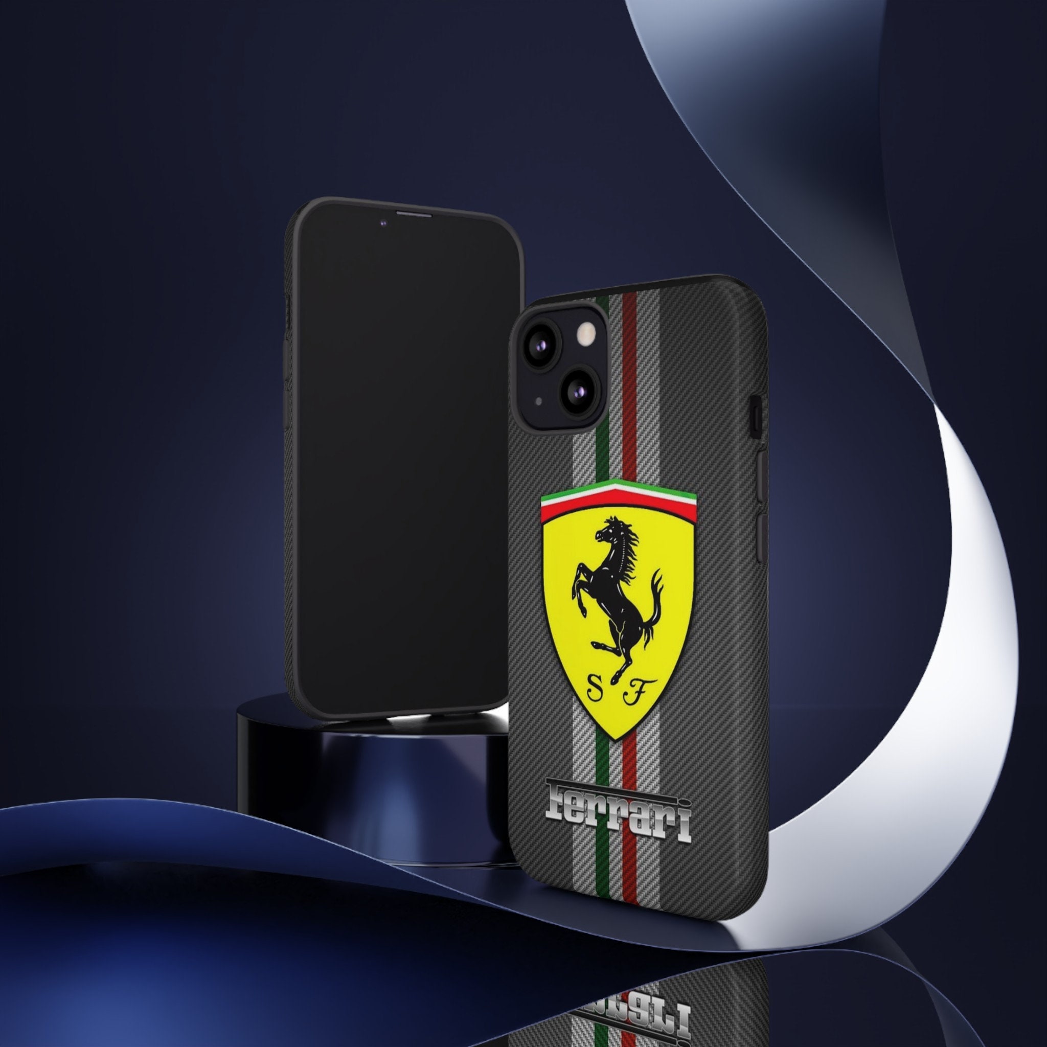 Black Italian Flare: Ferrari Logo Phone Case Protect Your Phone in ...