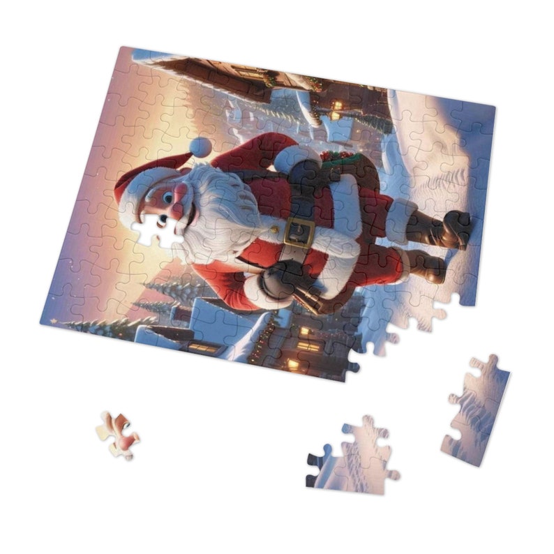 Santa Claus Puzzle Christmas Jigsaw Holiday-themed 110-piece Puzzle ...