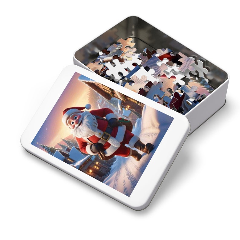 Santa Claus Puzzle Christmas Jigsaw Holiday-themed 110-piece Puzzle ...