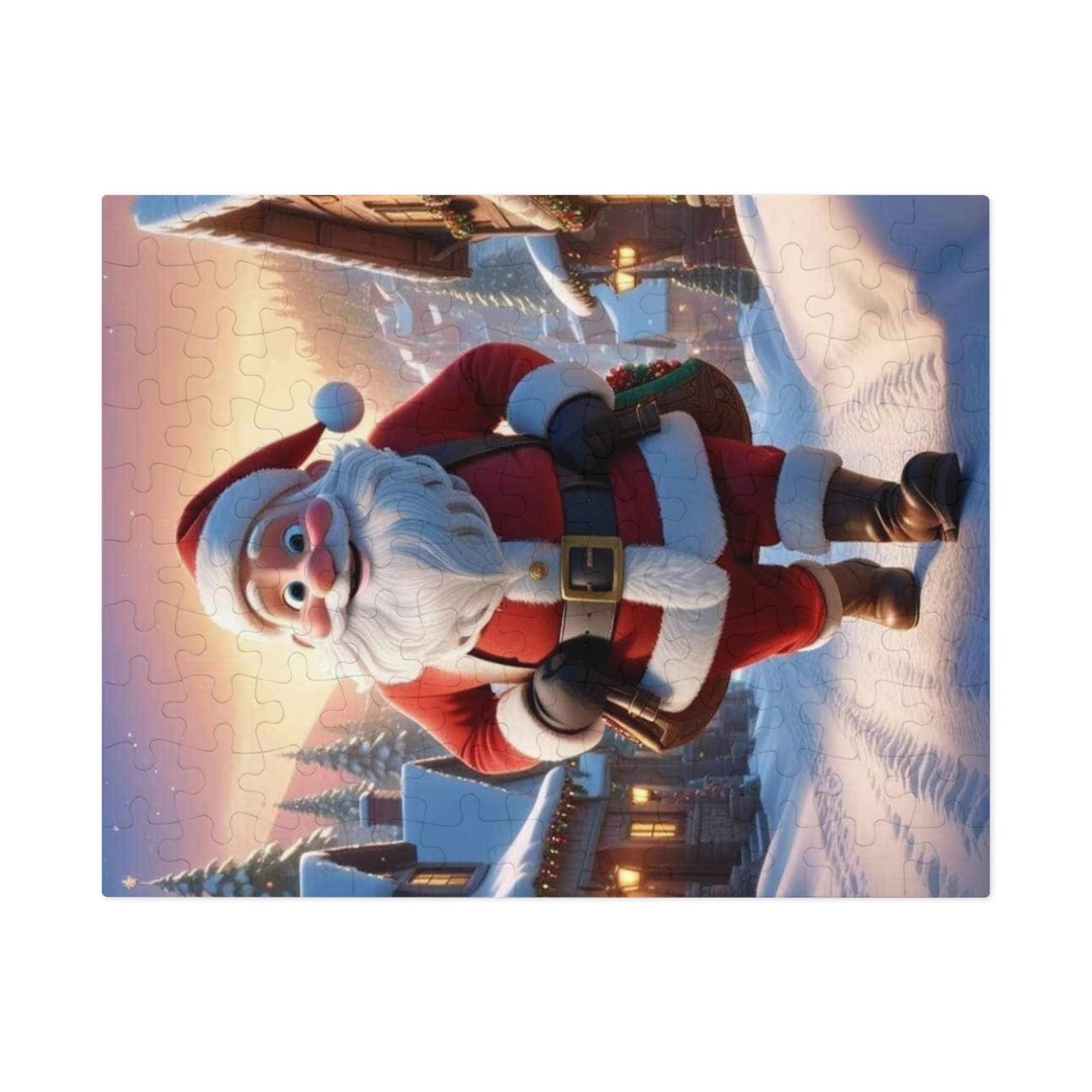 Santa Claus Puzzle Christmas Jigsaw Holiday-themed 110-piece Puzzle ...
