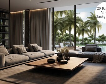 Modern Zoom Virtual Background With Snow Landscape Winter - Etsy